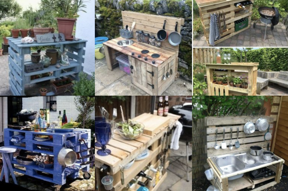 Eine Mini-Küche aus Paletten draußen selber bauen :) - nettetipps.de